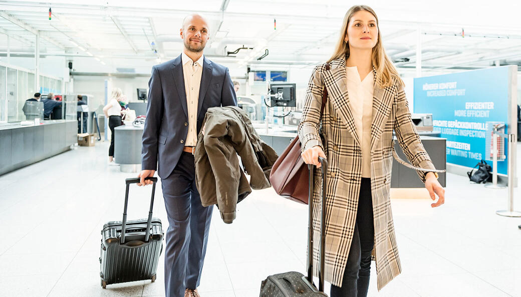 Security screening and passport control - Munich Airport